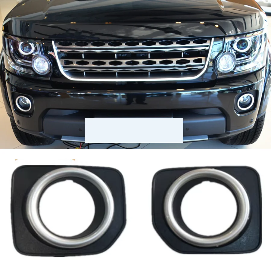 2Pcs-Left-Right-Front-LR051335-LR051337-Bumper-Foglight-Fog-Lamp-Bezel ...