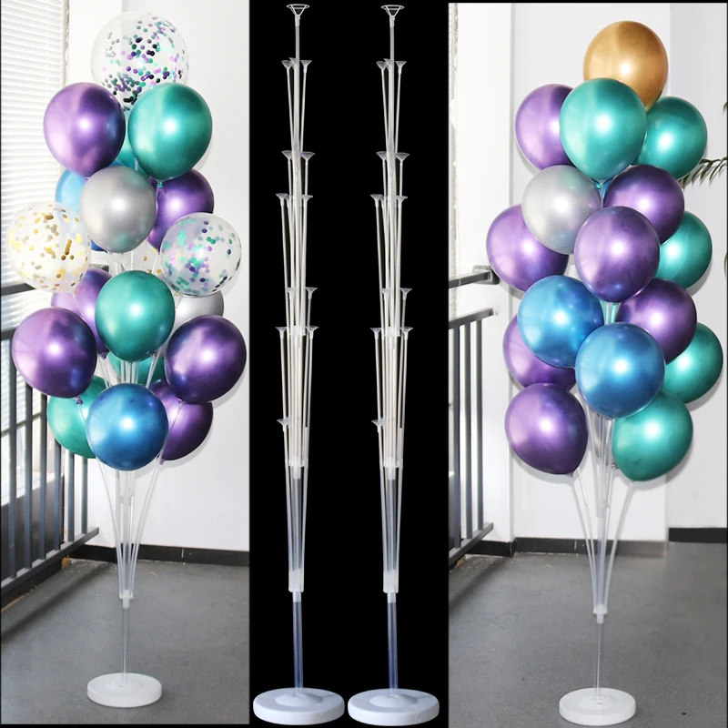 2Sets 19 Tubes Balloon Holder Balloons Stand Column Confetti Balloon ...