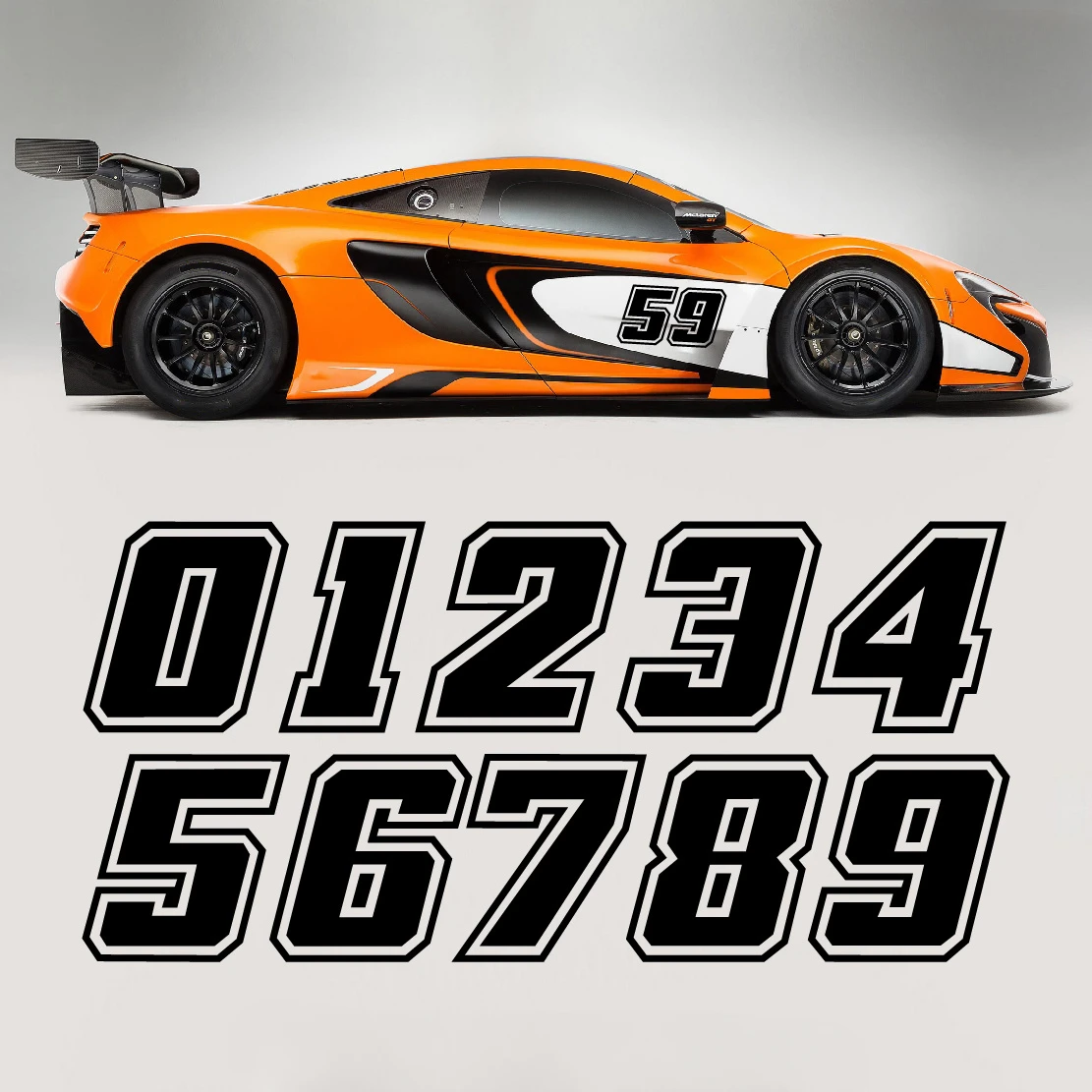 1pc-0-9-Number-Racing-Auto-Stickers-Vinyl-Car-Decals-for-Automobile ...