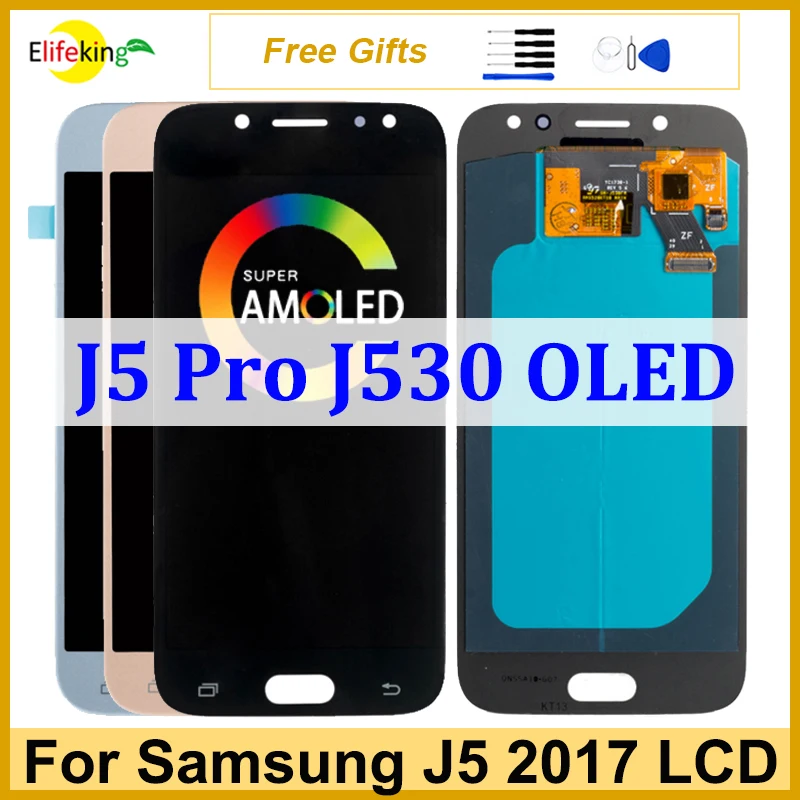 5.2'' AMOLED LCD For Samsung J530 J5 Pro 2017 Display Touch Screen SM ...
