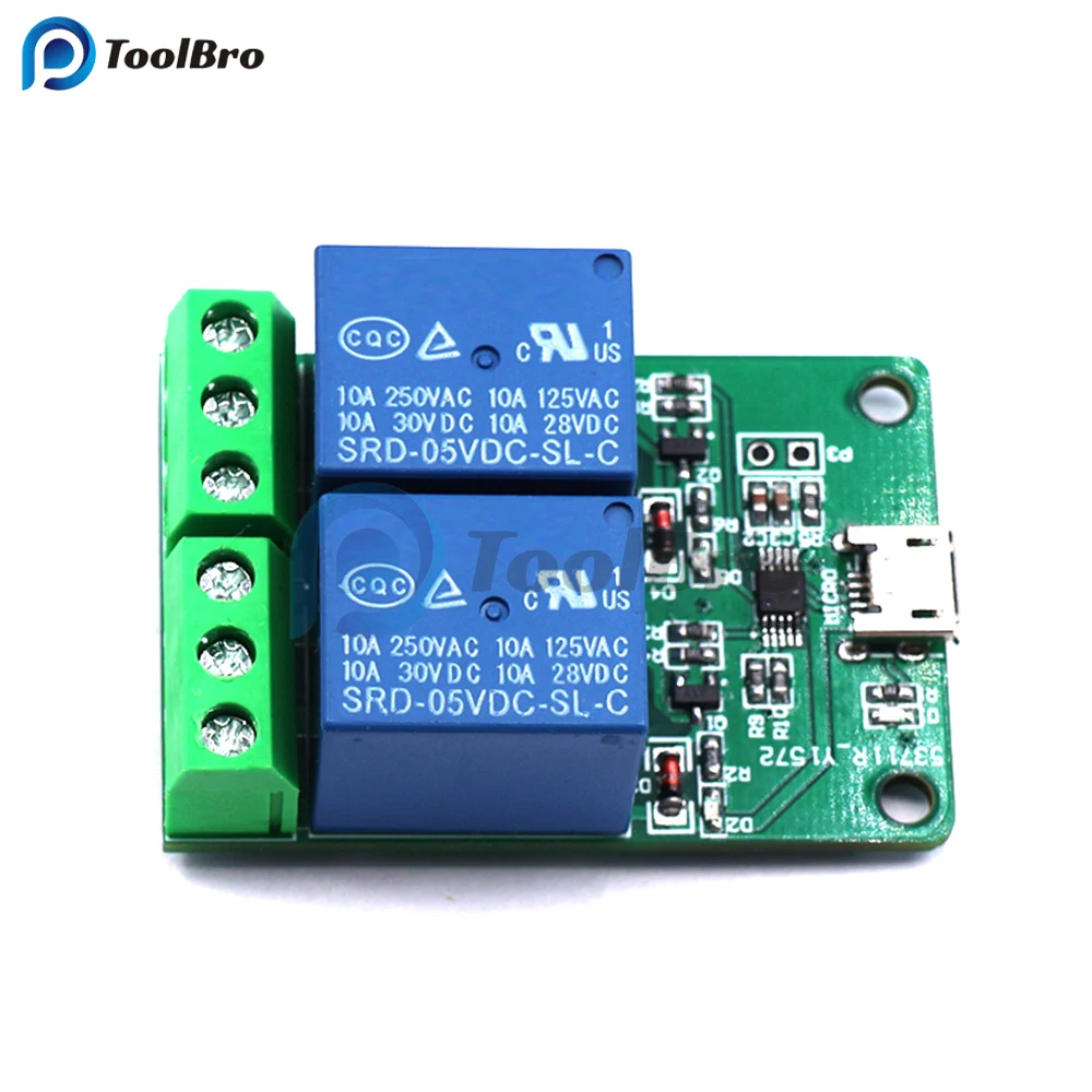 2-Channel-HID-Drive-free-Micro-USB-5V-Relay-Module-for-Computer-USB ...