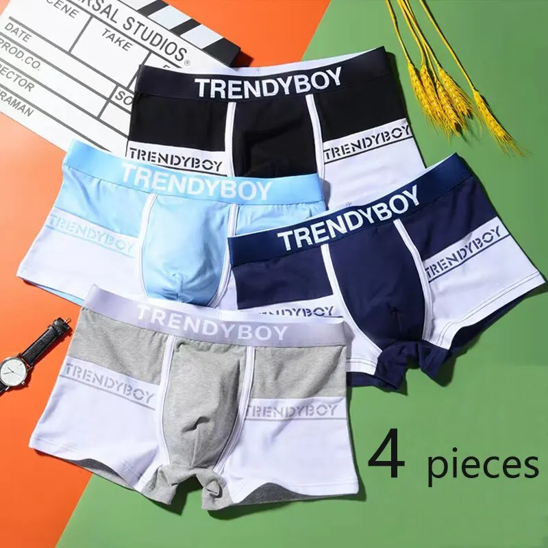 4-Pieces-Men-Boxers-Shorts-Underpants-Underwear-XL-2XL-3XL-4-Colors ...