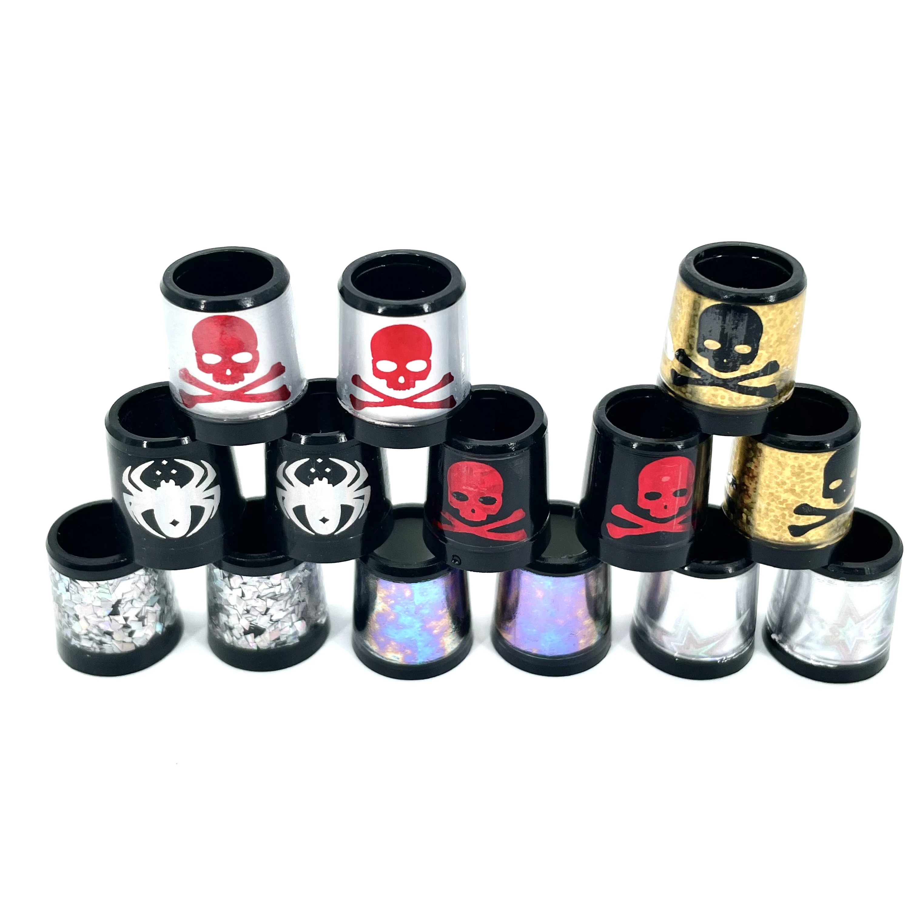10pcs Plastic Golf Colored Skull Ferrules Fit Iron Shaft Spec : Inner ...