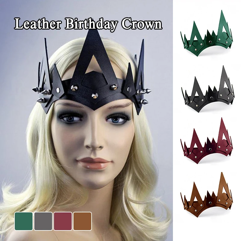 Medieval Royal Princess Queen Crown Headpiece Women Gothic Spiked Tiara ...