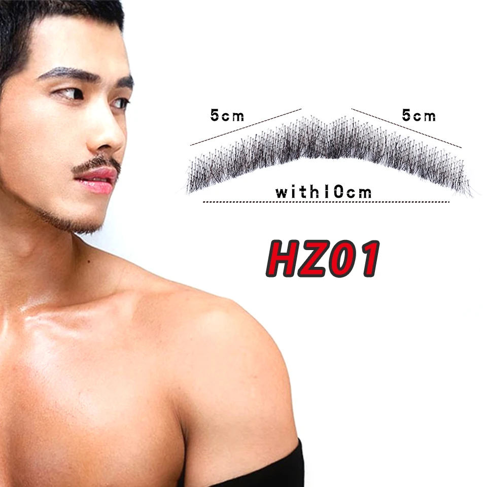 Barba-falsa-hecha-a-mano-para-hombres-100-de-pelo-Real-encaje-suizo ...