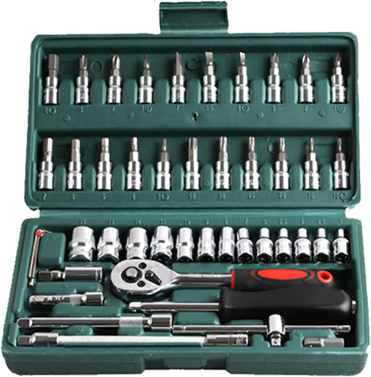 Socket Wrench Set, Automobile Motorcycle Repair Tool Box Kit Small ...