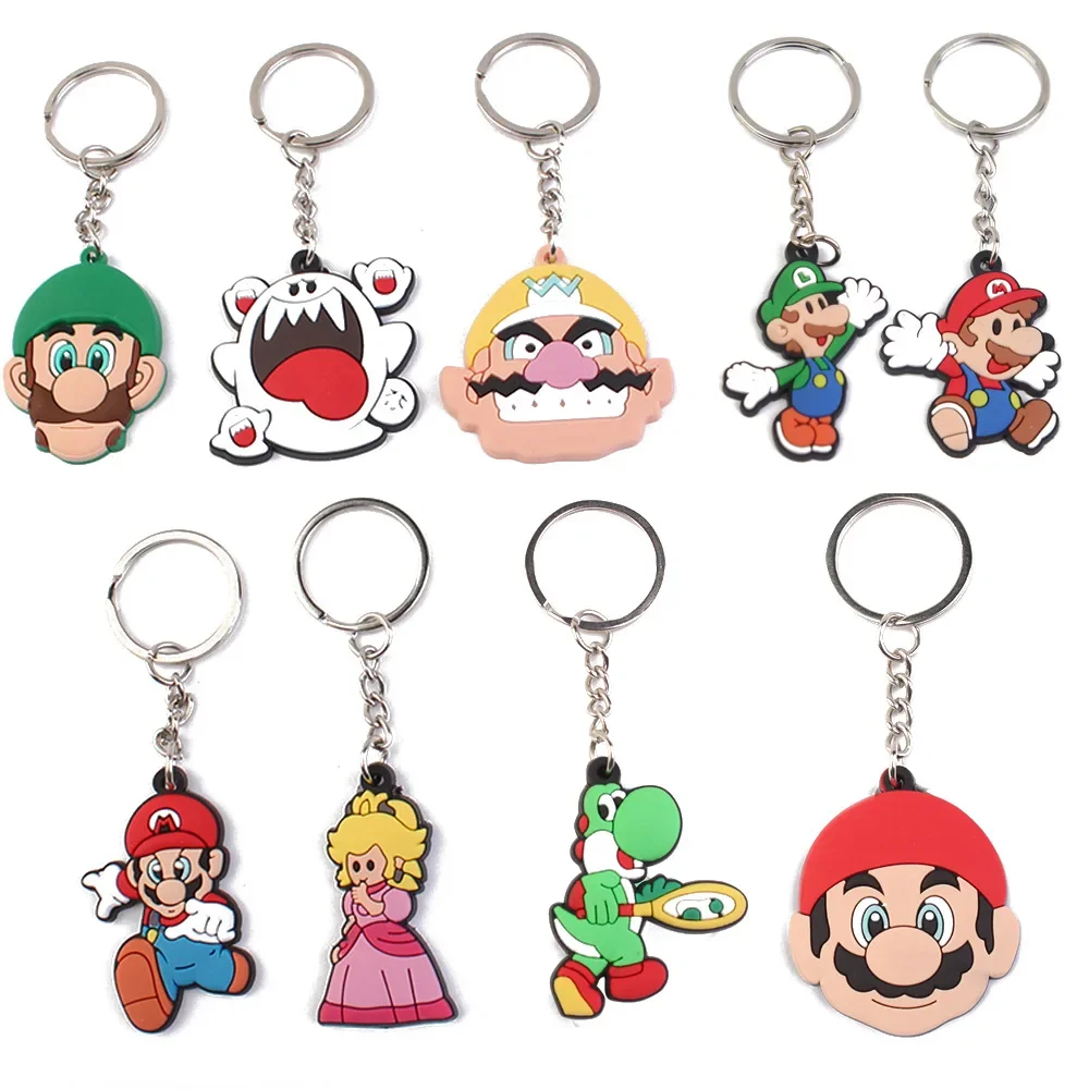 Super-Mario-Bros-Keychain-Decoration-PVC-Kawaii-Cartoon-Anime-Bag ...