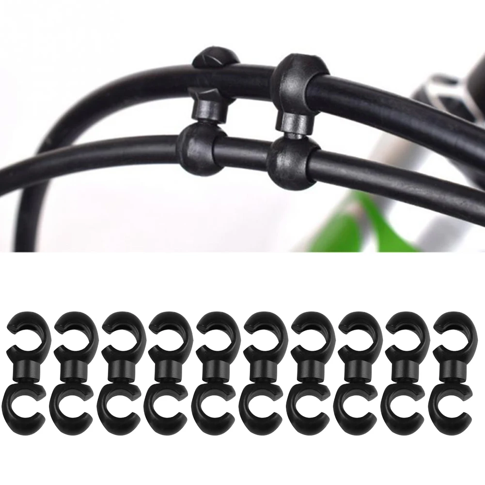 10pcs-Bicycle-Rotatable-Line-Pipe-Buckles-MTB-Bike-Derailleur-Shift ...