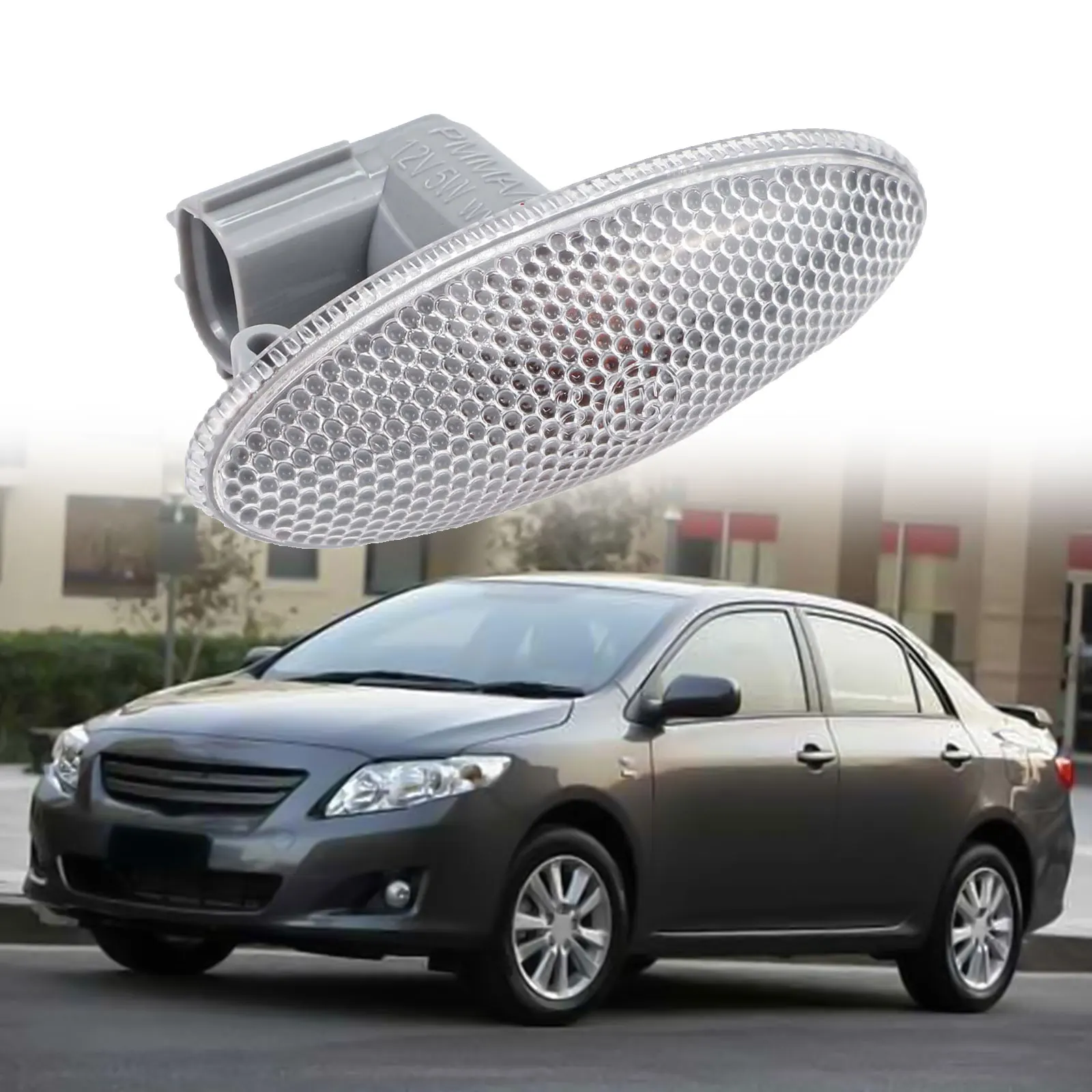 DC 12V LED Turn Signal Light Side Marker Lamp Amber Blinker For Toyota ...