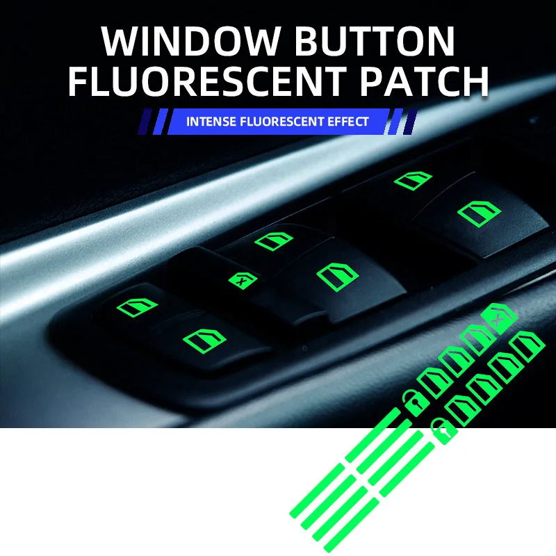 1-PC-Car-Stickers-Window-Button-Luminous-Sticker-Door-Switches-Night ...
