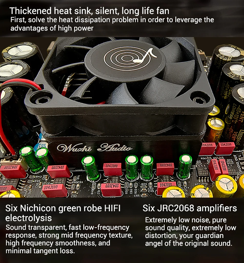 Generic 300W+300W+600W 2.1 AUX Bluetooth 5.1 Power Amplifier Board ...