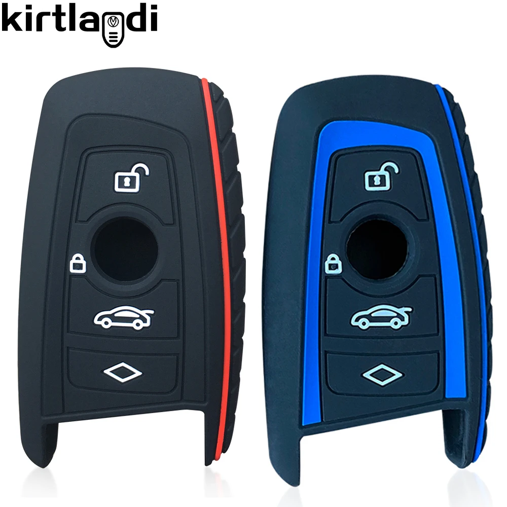 Silicone Remote Cover Key Case Shell for BMW F10 F20 F30 F25 F34 F36 X3 ...
