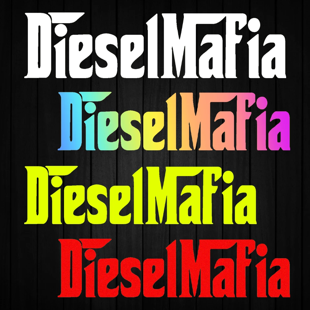 Diesel-Mafia-Reflective-Car-Stickers-Decor-Motorcycle-Scooter-Auto-Body ...