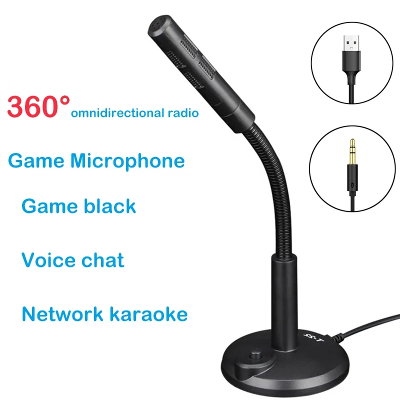 USB-Microphone-Desktop-Computer-PC-Mic-for-YouTube-Streaming-Podcasting ...