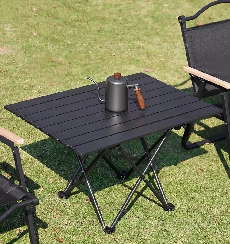 Black-Portable-Folding-Table-Foldable-Outdoor-Camping-Table-Folding ...