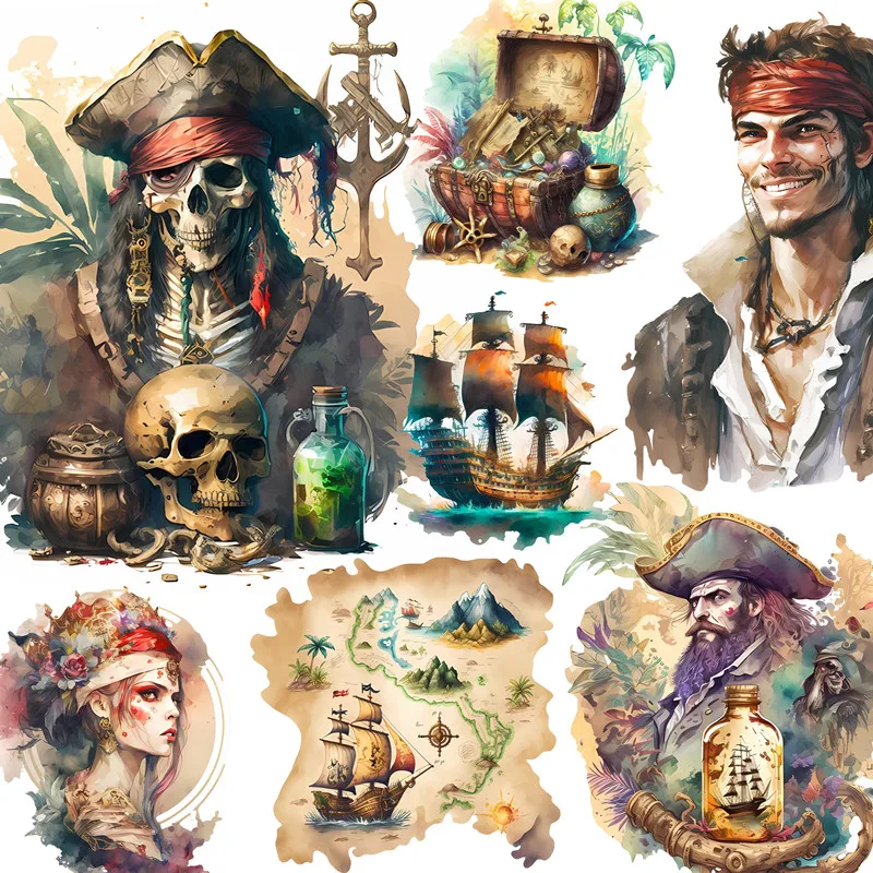 Pirate-Stickers-Crafts-And-Scrapbooking-stickers-kids-toys-book ...