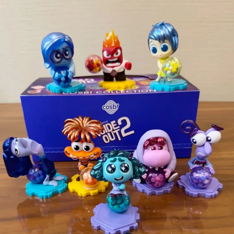 New Pixar Inside Out 2 Figures Joy Sadness Anger Disgust Cosbi ...