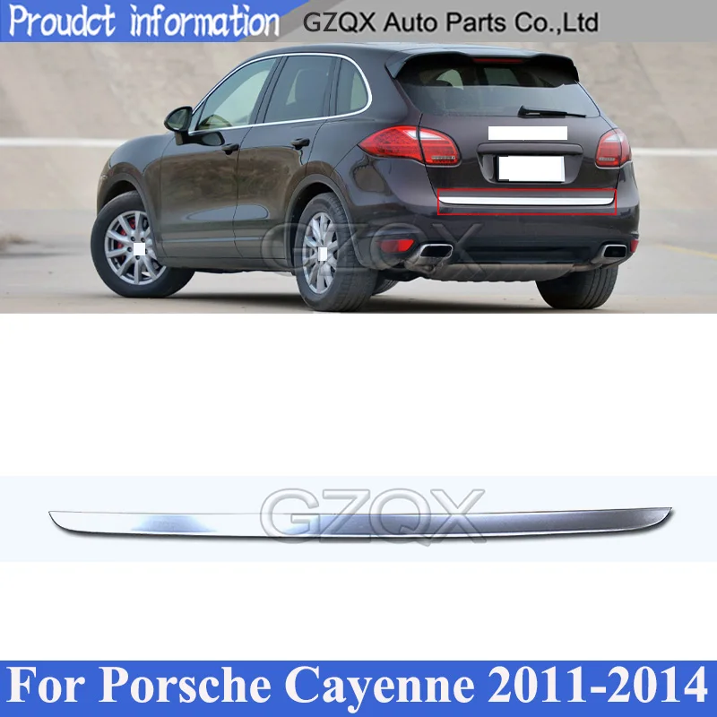 CAPQX Rear Bumper Bright Strip For Porsche Cayenne 2011-2014 Rear ...