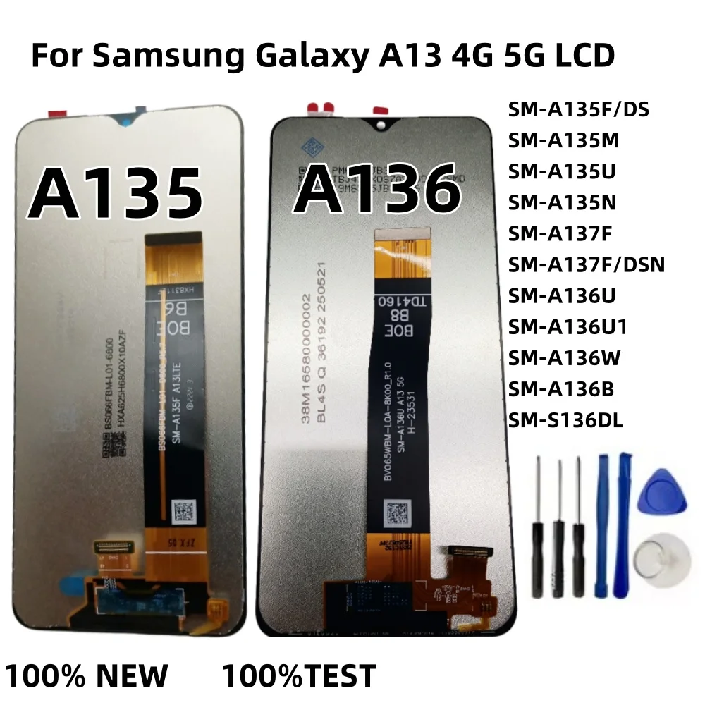 For Samsung Galaxy A13 4G/5G LCD Display Touch Screen Digitizer ...