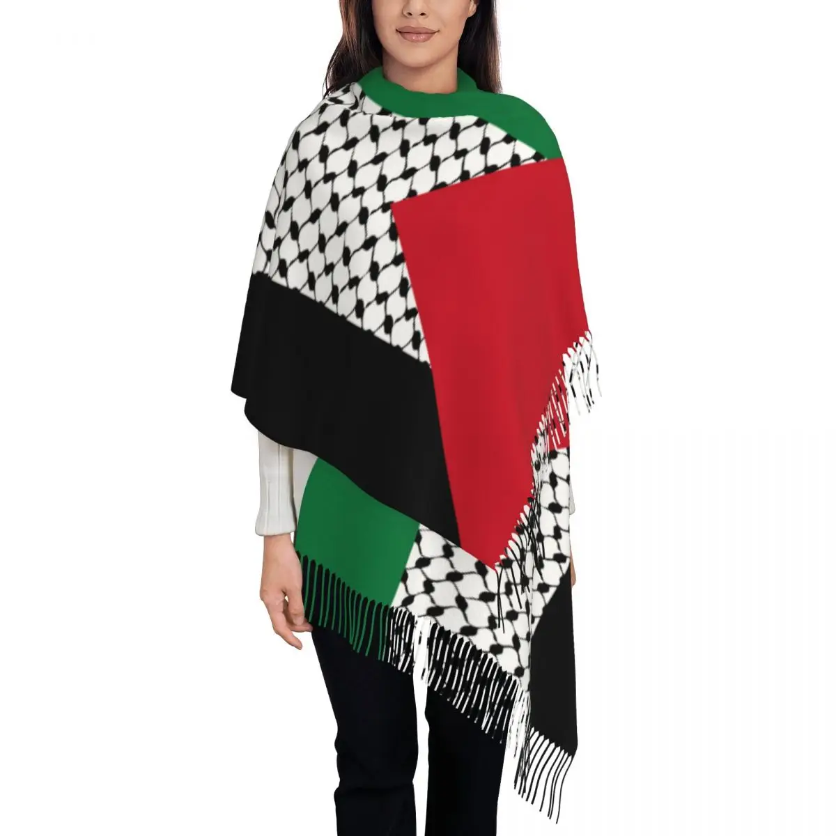 Palestine-Flag-Scarf-for-Womens-Fall-Pashmina-Shawl-Wrap-Palestinian ...