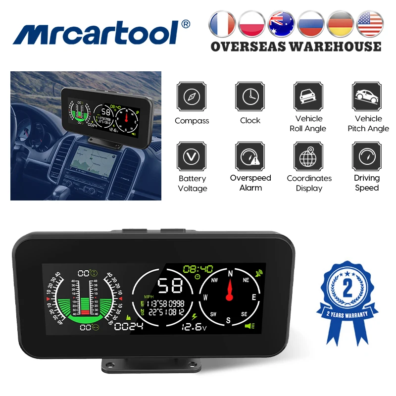 MRCARTOOL-M60-Off-Road-Automotive-GPS-Inclinometer-Motorcycle ...