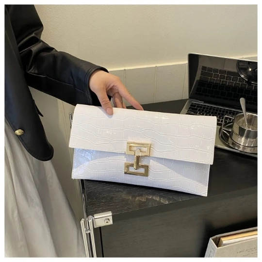 White-Women-Evening-Bag-Lady-Party-Banquet-shoulder-Bags-Clutch-Wedding ...