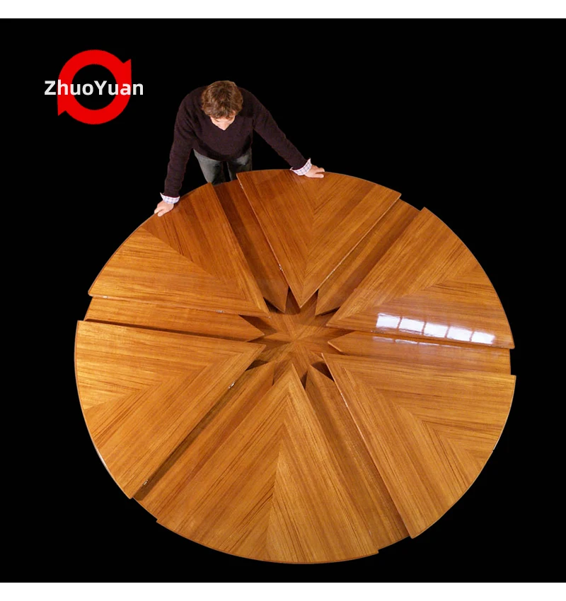 Fletcher dinning table rotated table Wooden Retractable table ...