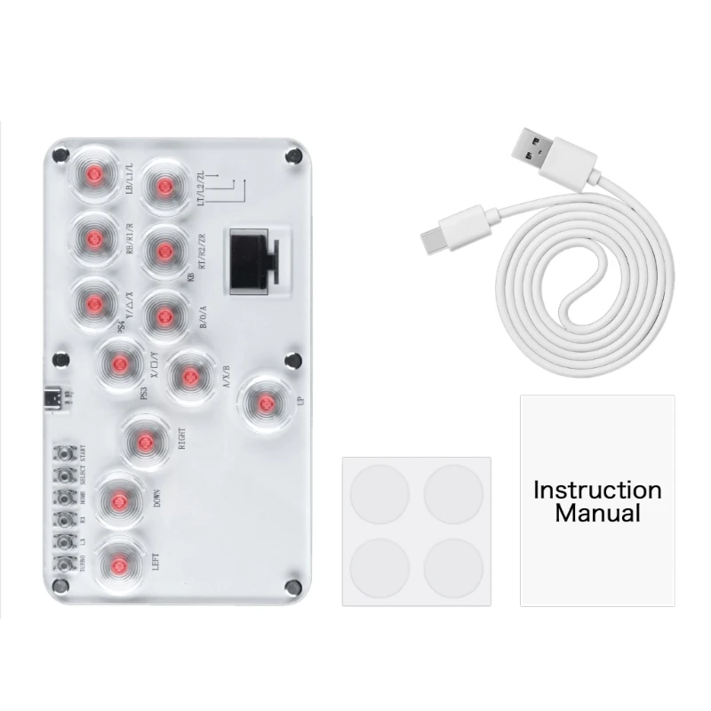 Fighting-Game-Controller-LED-Lighting-Hitbox-Street-Fighting-Joystick ...