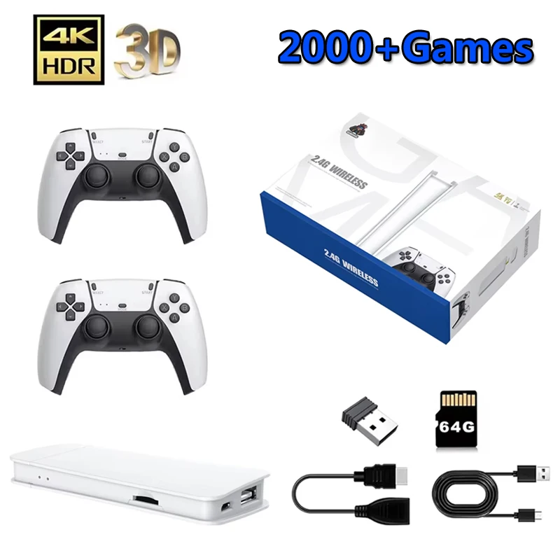 M15 4K Retro Game Stick Handheld Console, 64GB, 20,000+ Games Built-in ...