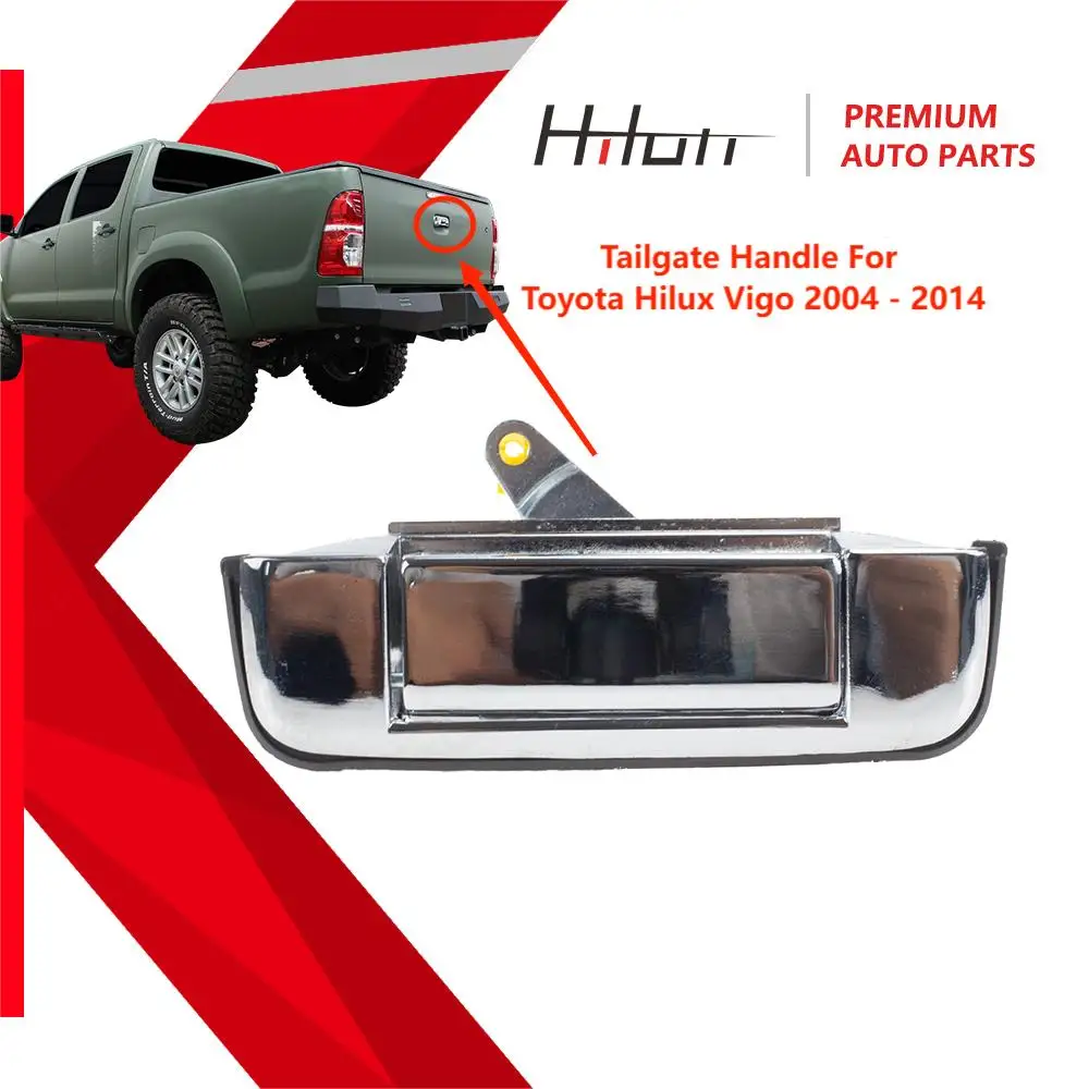Car-Tailgate-Handle-Rear-Door-Latch-Chrome-For-Toyota-Hilux-Vigo ...