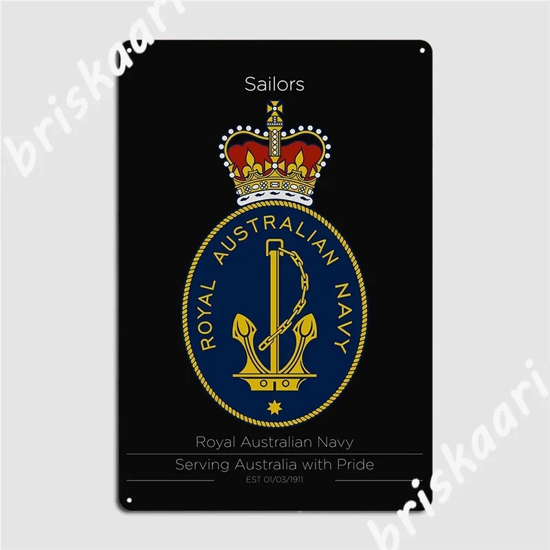 Royal-Australian-Navy-Metal-Sign-Club-Party-Cinema-Funny-Wall-Decor-Tin ...