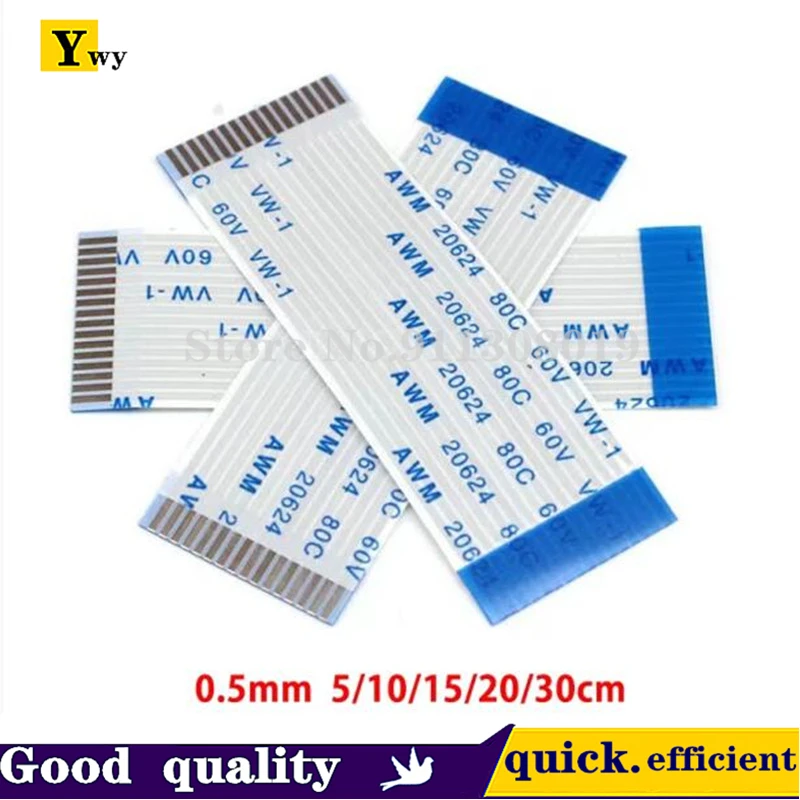 CABLE plano Flexible FFC/FPC de 0,5 MM, tipo A B, 4 P 6 7 8 10 12 14 16 18 20 22 24 26 28 30 32 ...