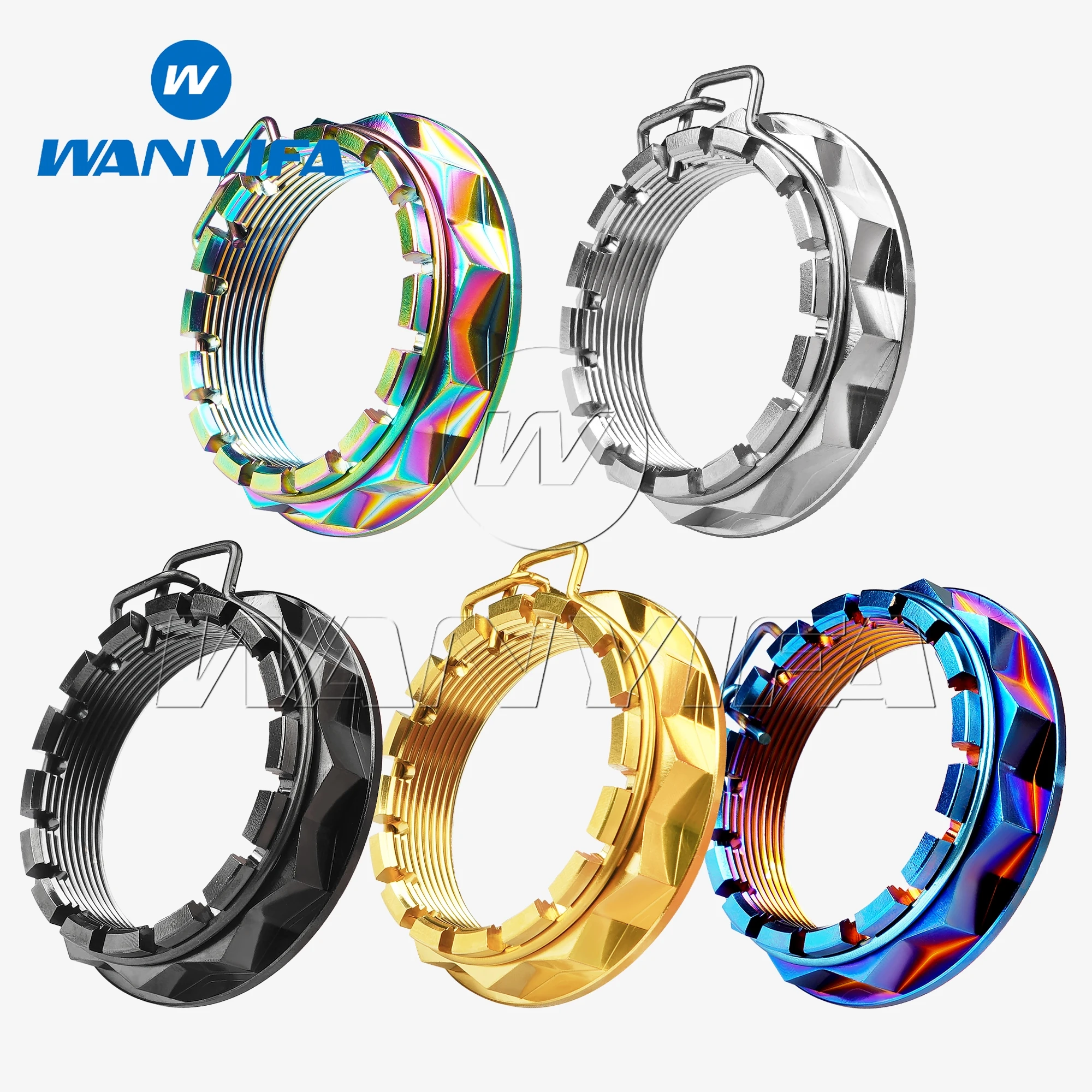 Wanyifa-Titanium-Nut-M38-M48-Rear-Wheel-Axle-Nuts-for-Motorcycle-Ducati ...
