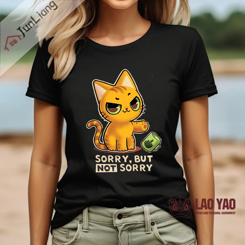 Sorry-But-Not-Sorry-Funny-T-Shirts-Streetwear-Goth-Clothes-Harajuku-T ...