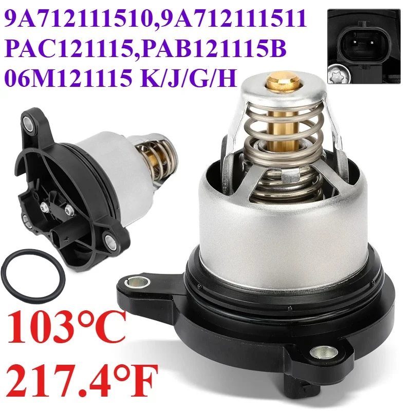 Coolant Thermostat For Audi PORSCHE 9A712111510 9A712111511 06M121115K ...