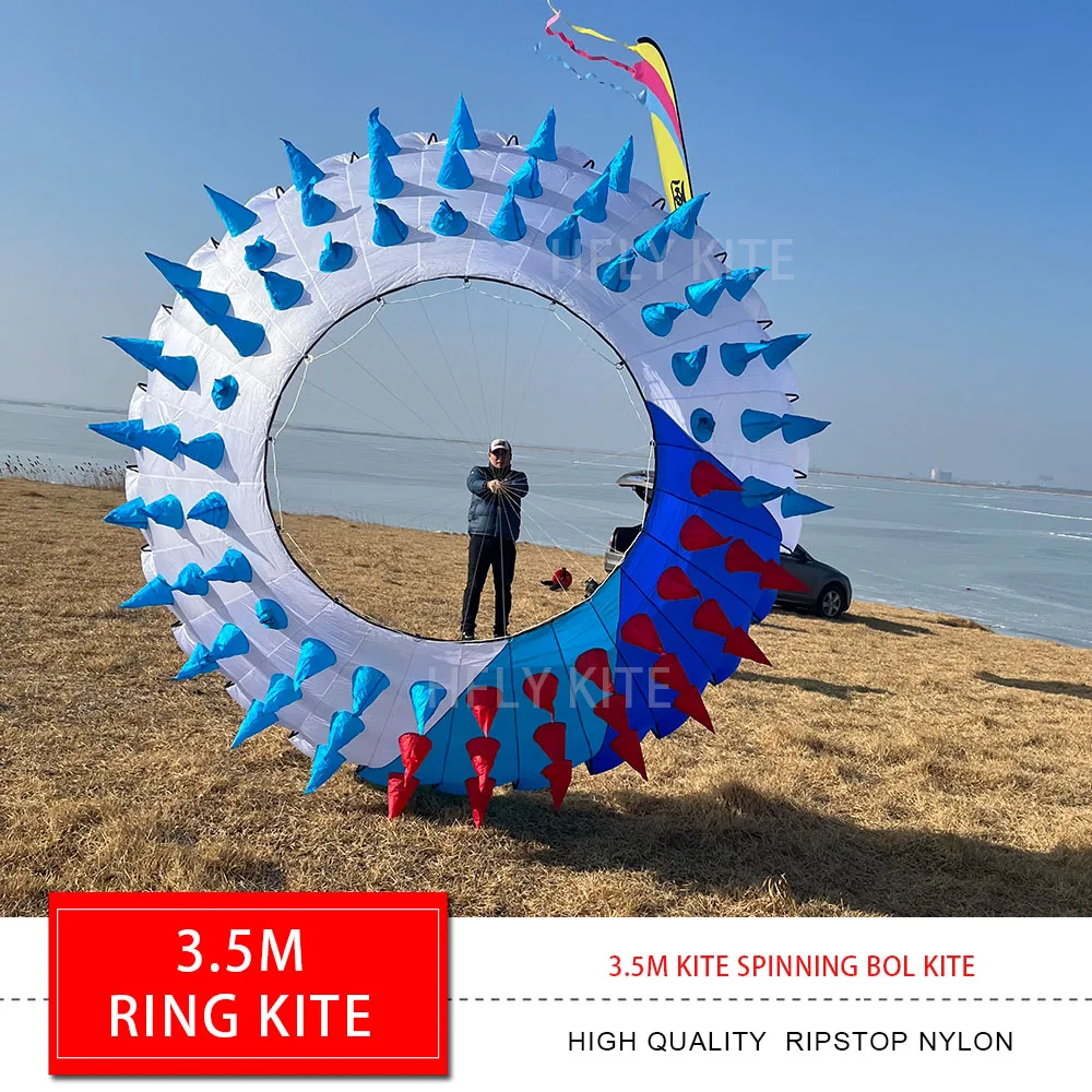 New Arrival Soft Inflatable 3.5m Ring Kite with Spikes for Adults High ...