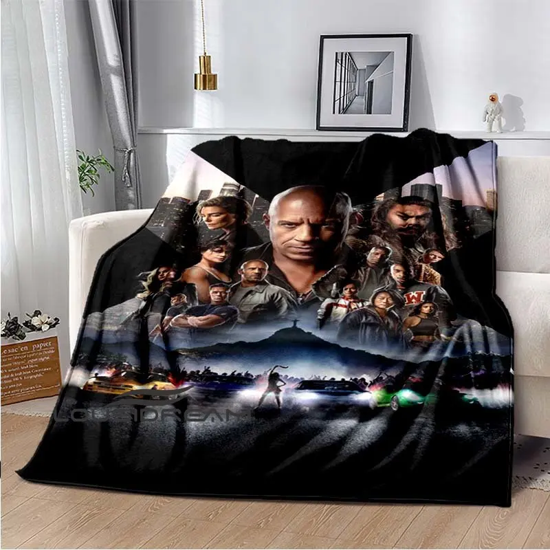 Fast X Movie Characters And Racing Cars Plush Blankets, Office Sofas ...
