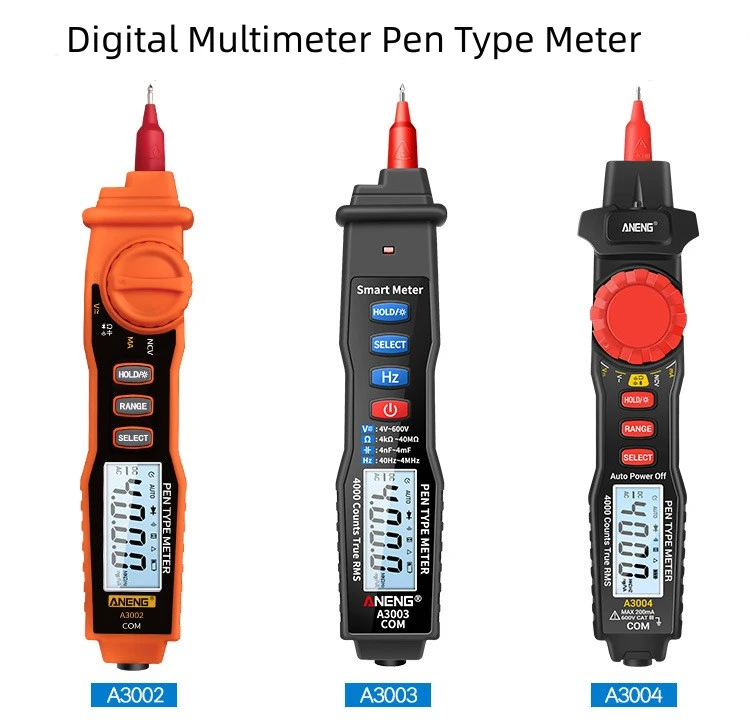 A3002/a3003 Digital Multimeter Pen Type Meter 4000 Counts With Non ...