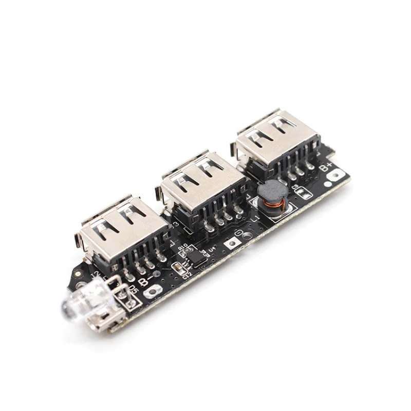 5V 1A 1.5A 2.1A 3 USB Power Bank Charger Circuit Board Step Up Boost ...
