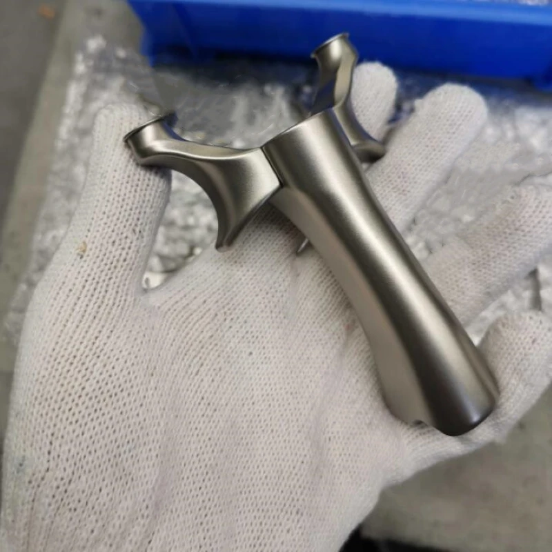 Powerful-Titanium-Alloy-Hunting-Slingshot-Flat-Rubber-Band-Slingshot ...