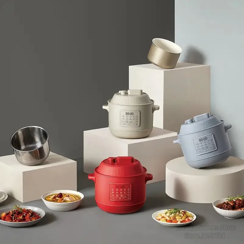 BRUNO-3L-Electric-Pressure-Cooker-70KPa-Automatic-Rice-Cooking-Pot-12H ...