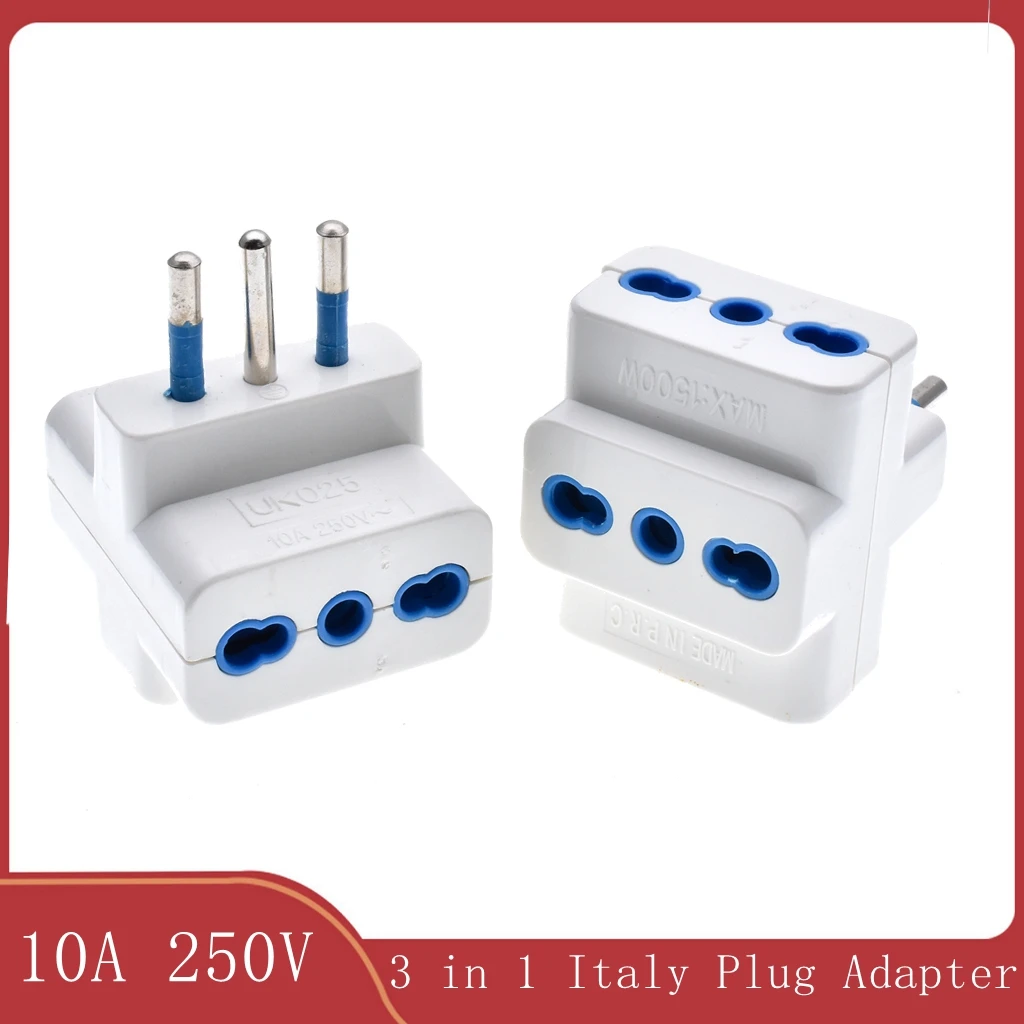 1-way-to-3-way-Italian-to-Italian-3-pins-plug-travel-adaptror-10A-for ...