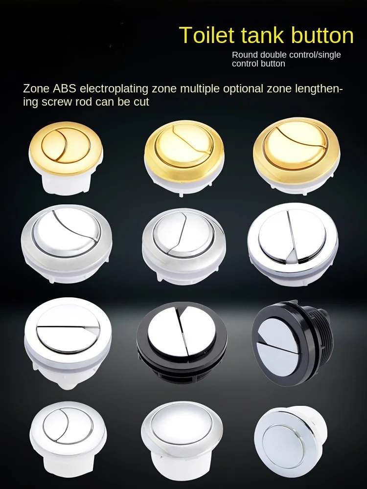 Closestool-Fittings-Flushing-Cistern-Button-Button-Common-Toilet-round ...