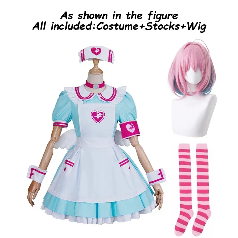 Anime The Idolmaster Cinderella Girls Yumemi Riamu Cosplay Costume Maid ...