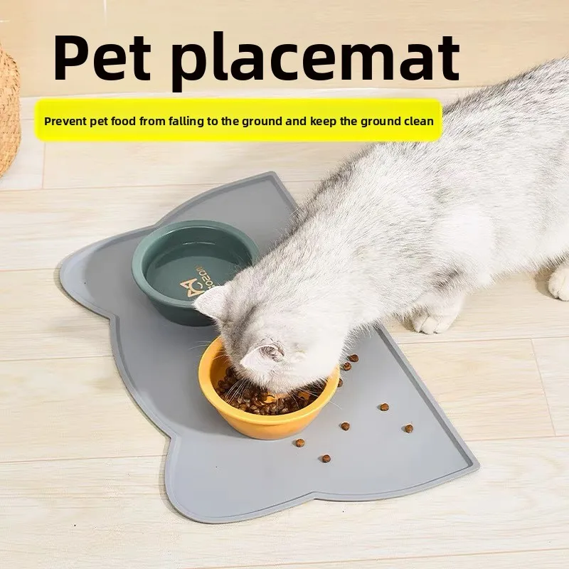 Silicone Pet Food Mat Easy To Clean Cat Dog Food Mat Pet Supplies ...