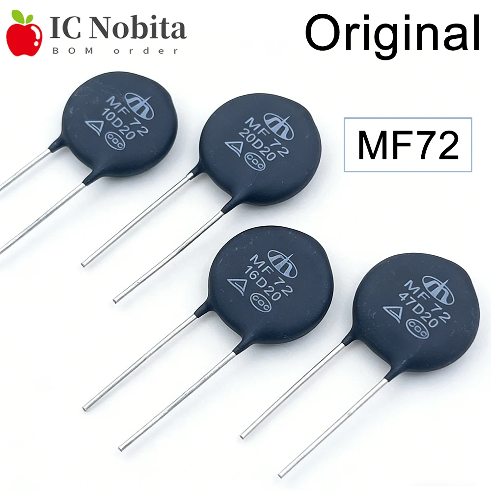 10 قطعة الأصلي MF72 الثرمستور درجة الحرارة السلبية NTC 5D20 10D20 30D20 ...