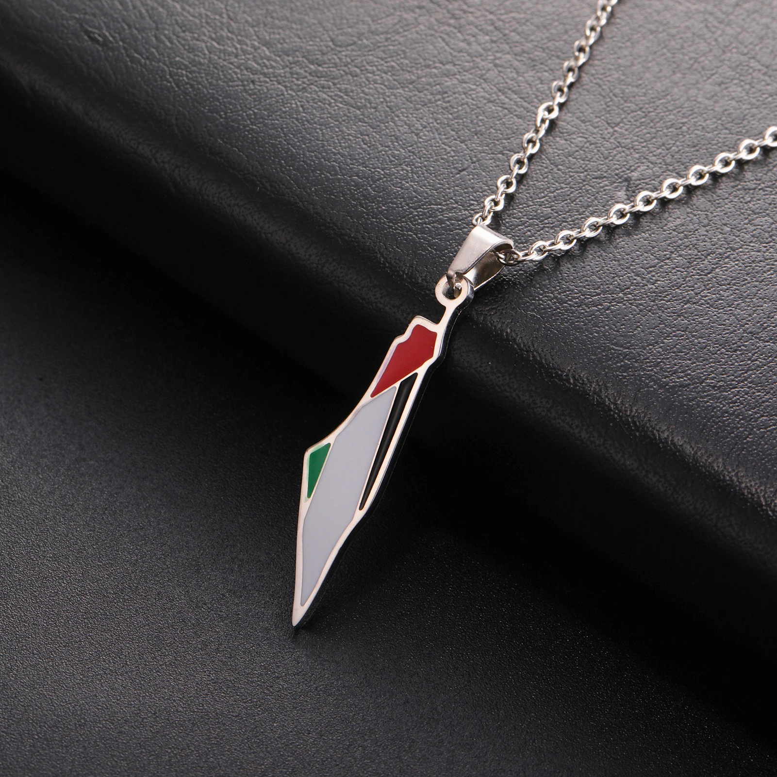 COOLTIME-Israel-Palestine-Map-Pendant-Necklace-for-Women-Men-Stainless ...