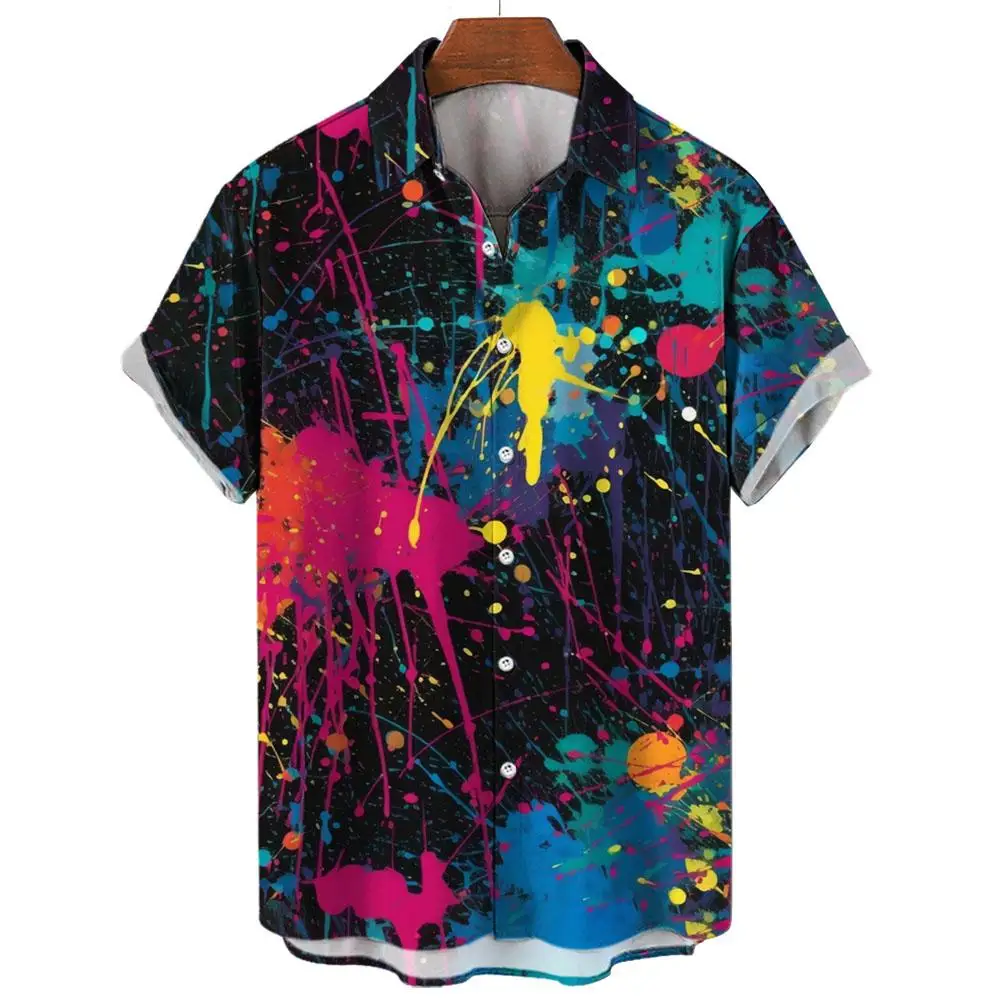 3D-Print-Sublimation-Splash-Mixed-Color-Oversized-Shirts-For-Men ...