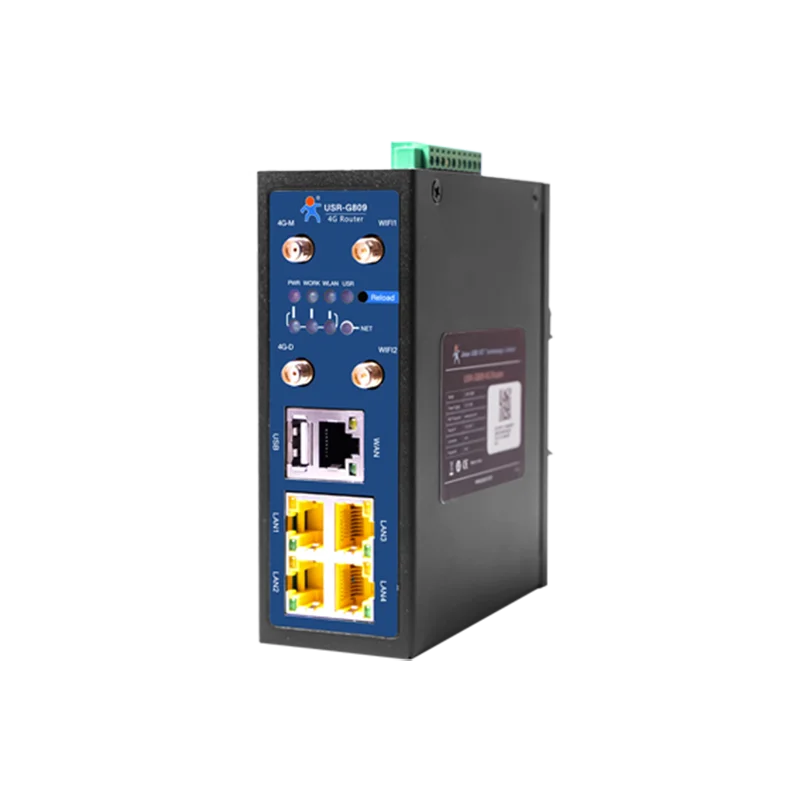 Multifunctional High Performance Din-Rail 4G Industrial Router USR-G809 ...