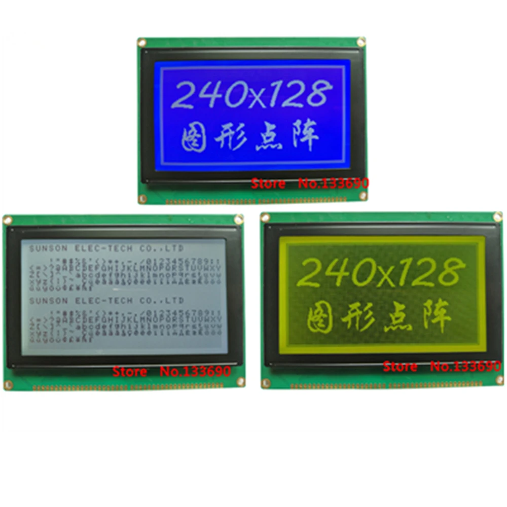 5.1 Inch 240X128 Graphic Dot LCM 21P 22Pin 8080 Parallel Interface ...